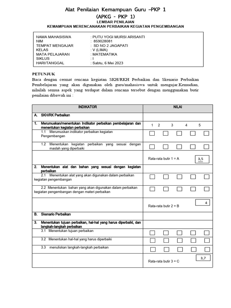 Apkg 1 Dan 2 | PDF | Karier & Perkembangan
