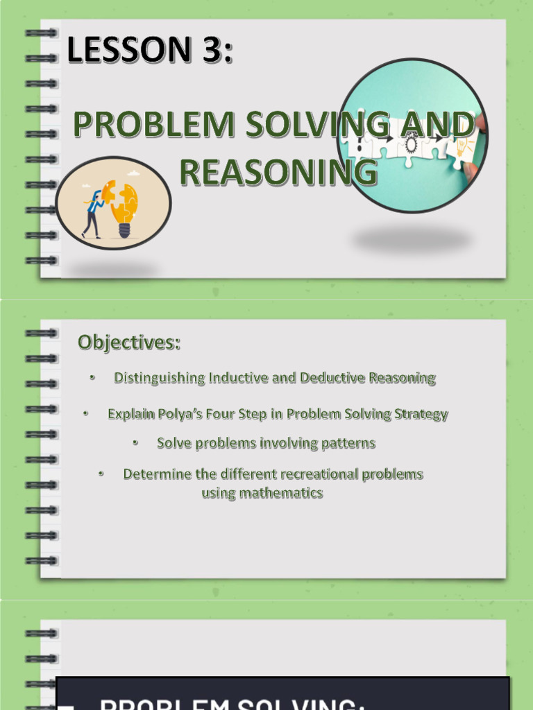 Problem Solving & Reasoning Skills | PDF