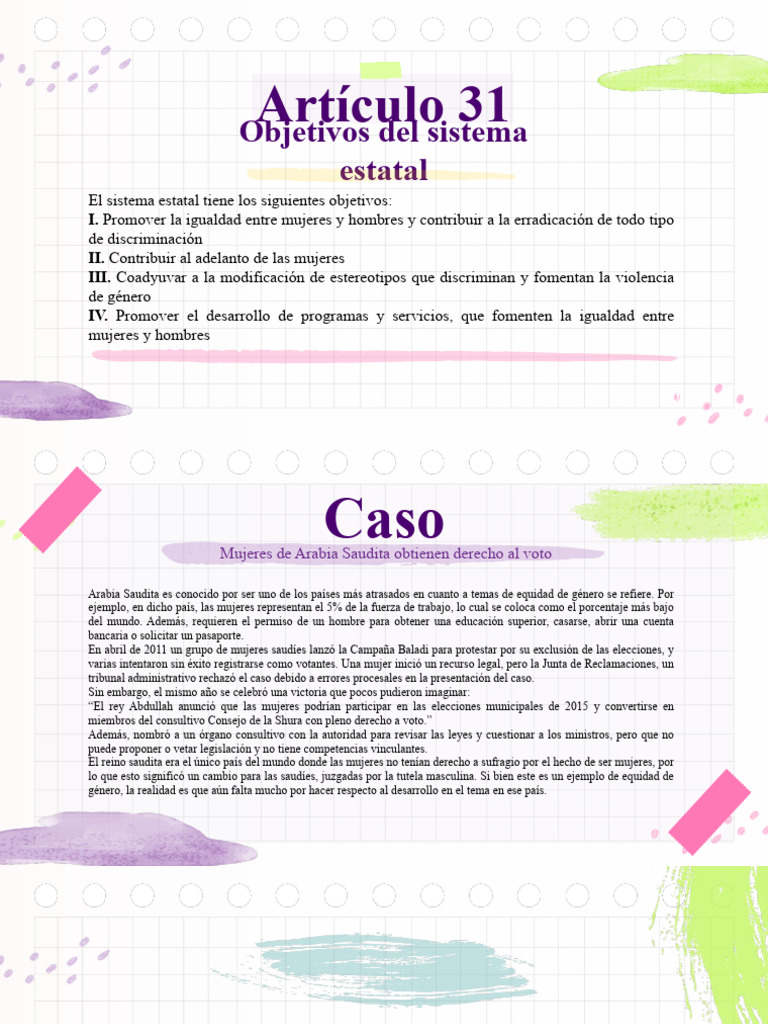 Artículo 31 (1) Ley Igualdad | PDF