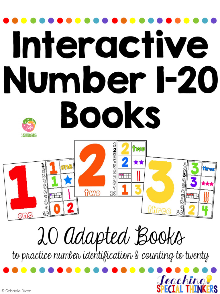 286 - Interactive Number Books Printable Adapted Books | PDF