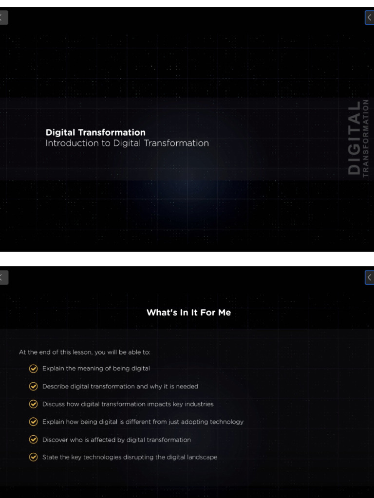 Digital Transformation Introduction Course | PDF