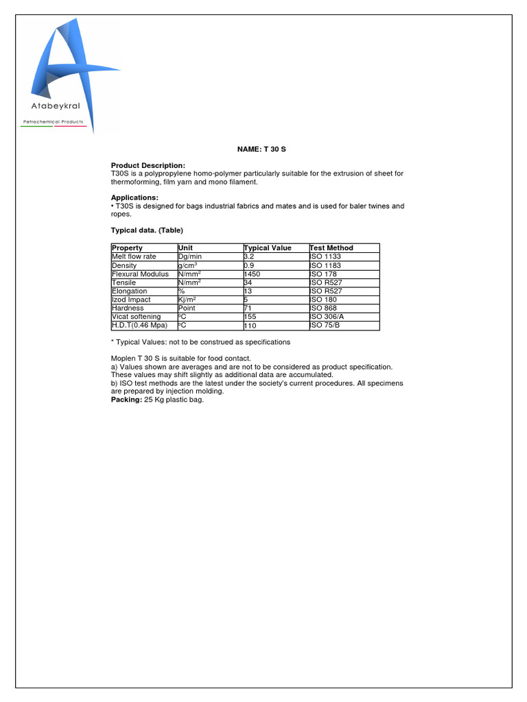 PP HOMO 3.2 Spec - T30S | PDF