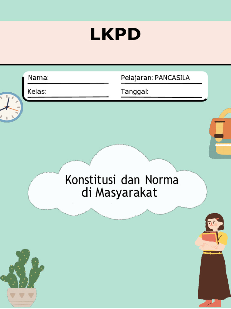 LKPD Konstitusi Dan Norma Di Masyarakat Kelas 4 | PDF