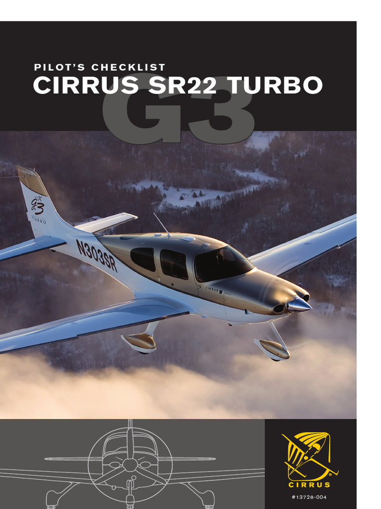 SR22 G3 Turbo Checklist | PDF | Takeoff | Flap (Aeronautics)