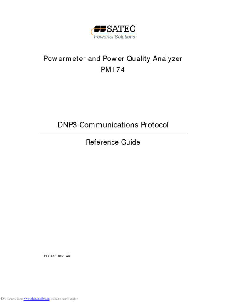DNP3 Protocol Guide for PM174 Analyzer | PDF | Finance & Money ...
