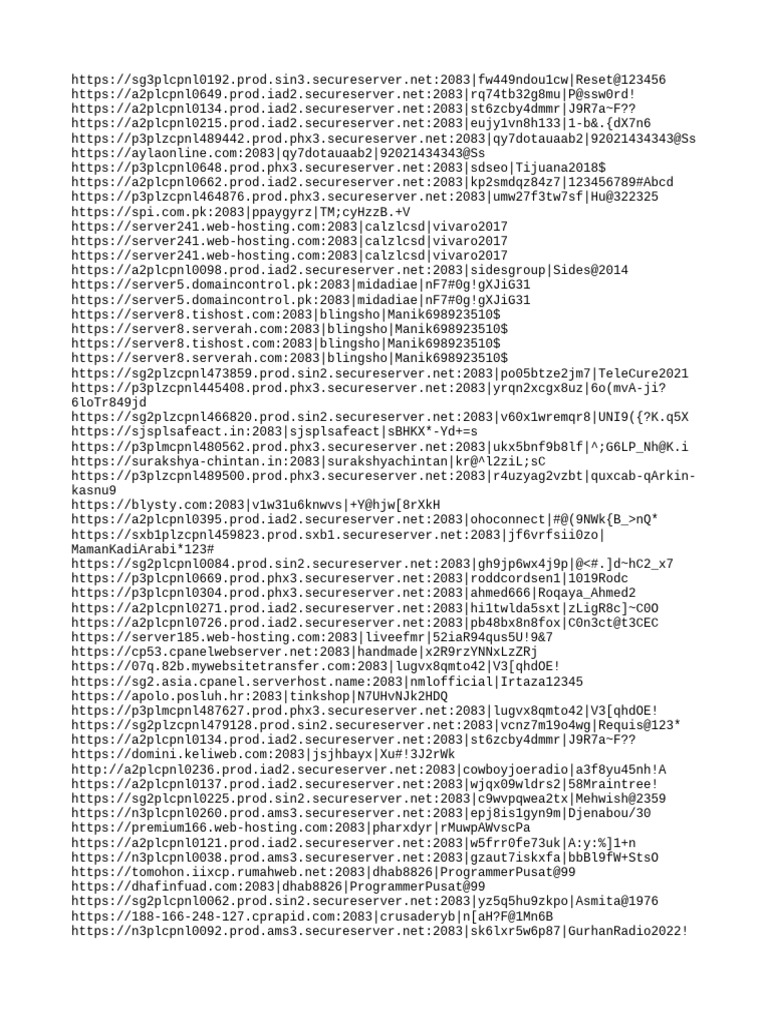 Secure Server Access Credentials | PDF