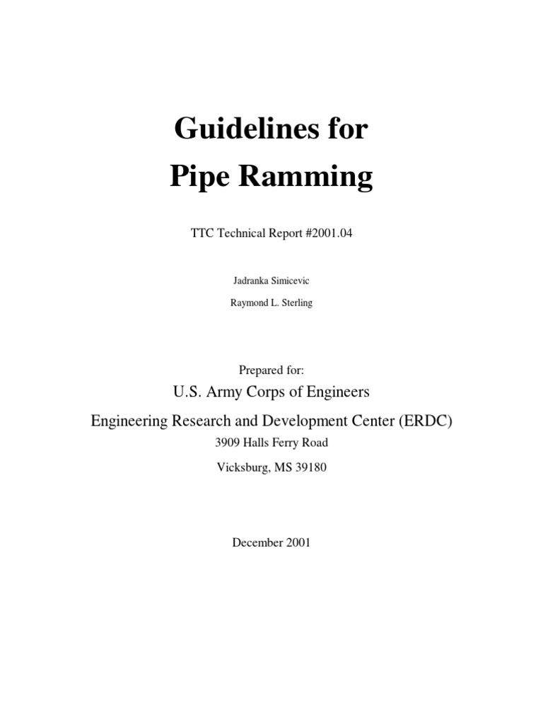 Pipe Jacking Guidelines | PDF | Deep Foundation | Pipe (Fluid Conveyance)