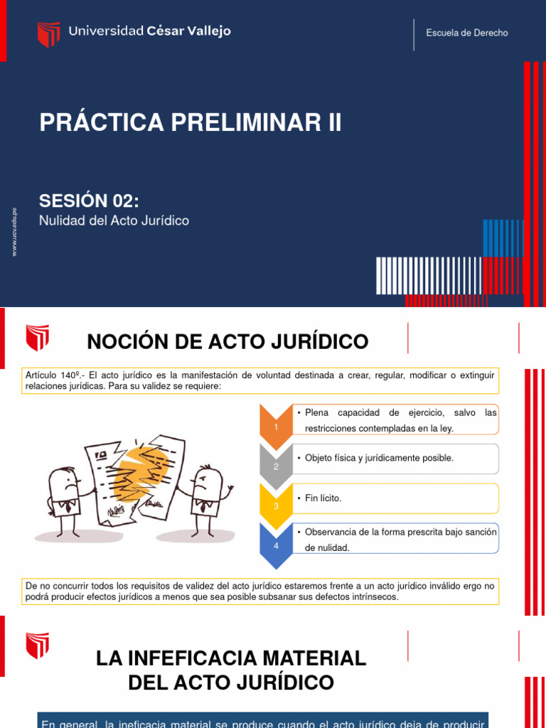 Sesión #2 - Nulidad Del Acto Jurídico | PDF | Nulo (ley) | Intención (Derecho Penal)