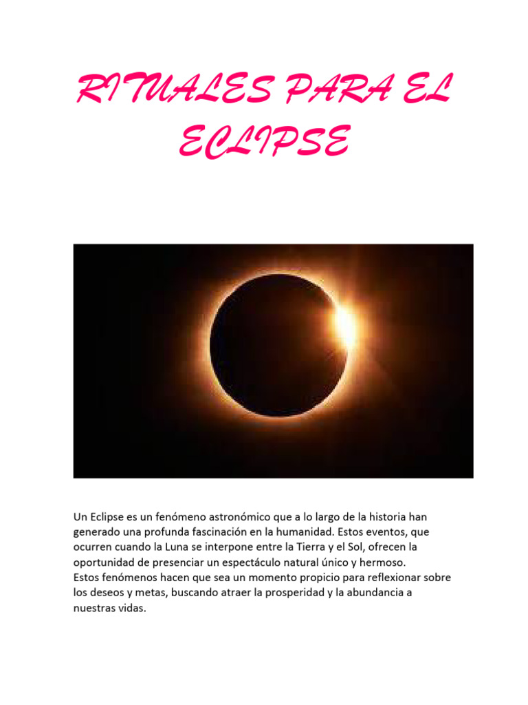 1 Rituales de Eclipse | PDF | Vela | Agua