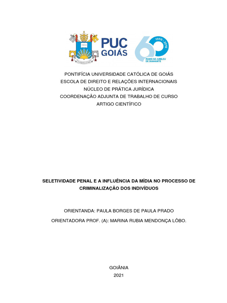 TCC Completo | PDF | Direito Penal | Crimes