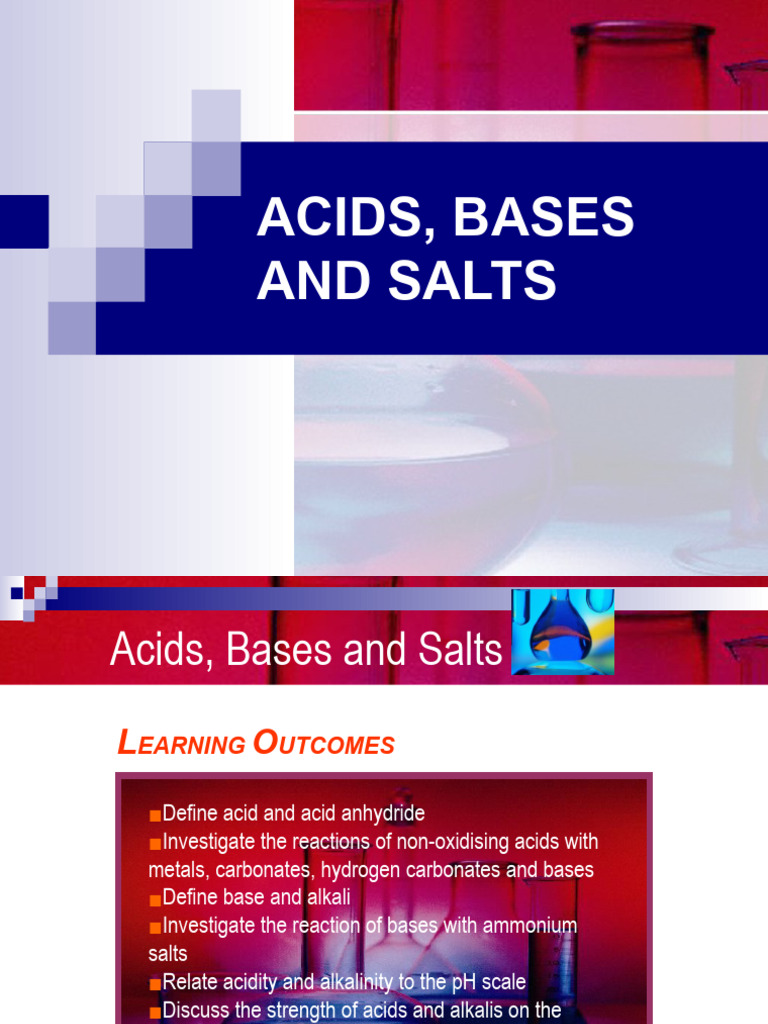 Understanding Acids, Bases, and Salts | PDF | Salt (Chemistry) | Hydroxide