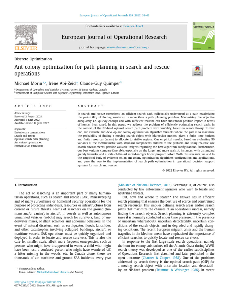 1.ant Colony Optimization For Path Planning in Search and Rescue ...