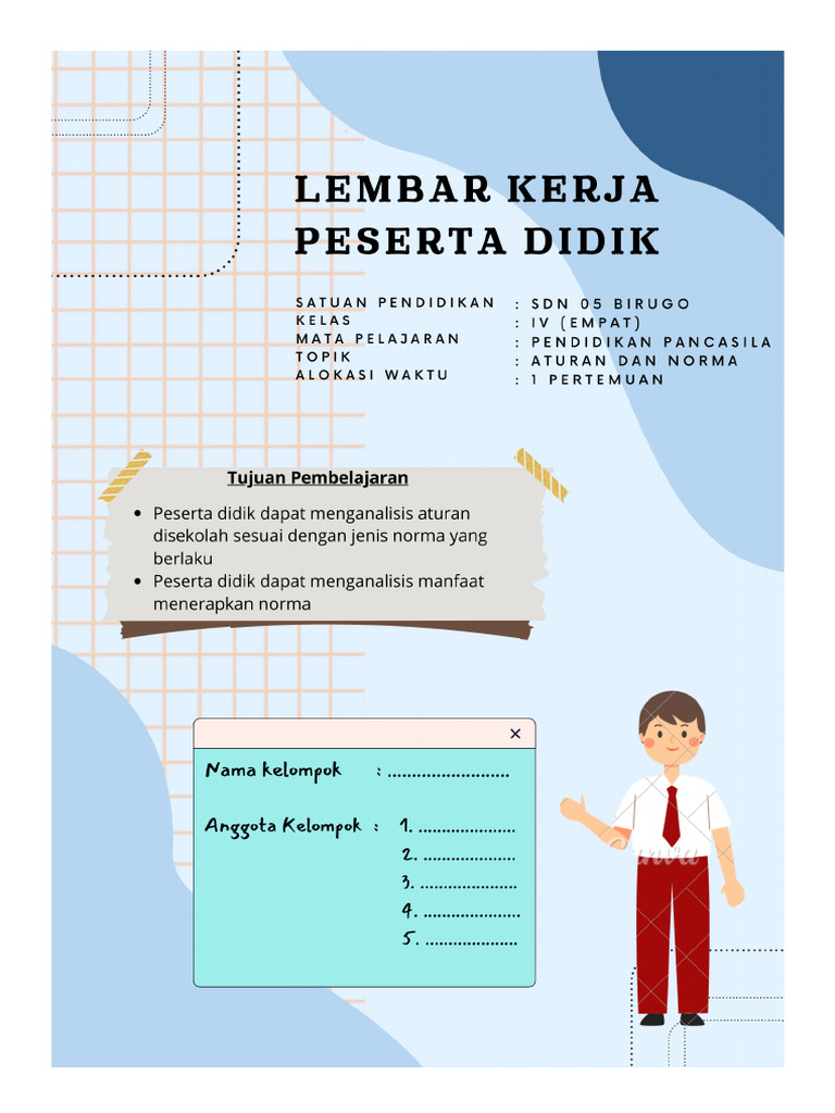 6785 LKPD PKN Kelas Iv Materi Aturan Dan Norma | PDF