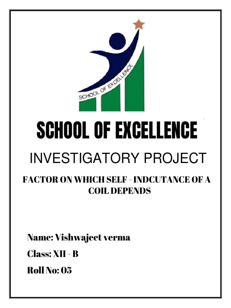Self Inductance Project | PDF | Inductor | Inductance