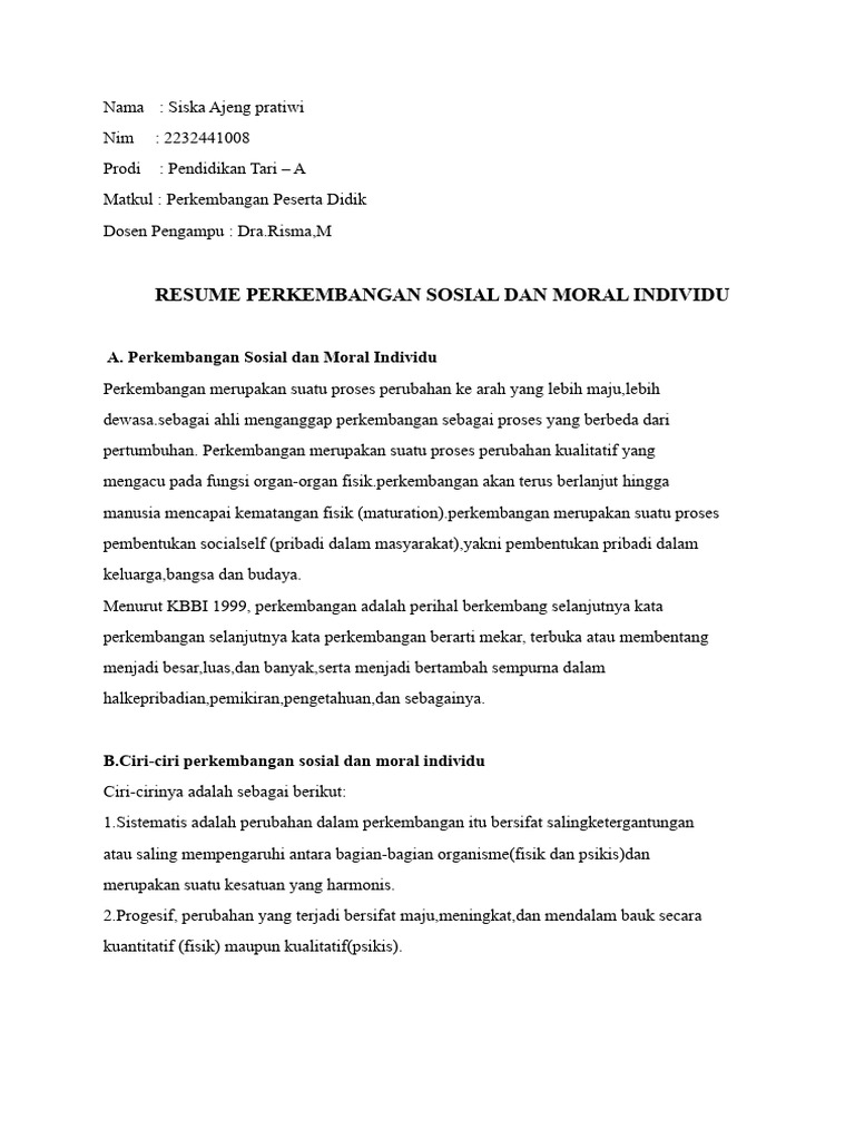 Resume Siska Ajeng - 7 | PDF