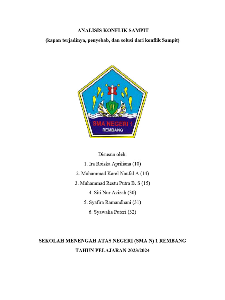 Konflik Sampit: Analisis & Solusi | PDF