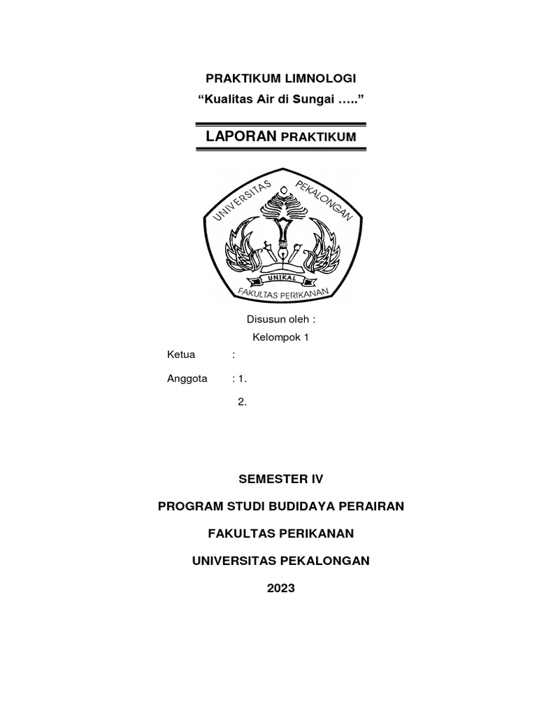 Format Laprak Limnologi 2023 | PDF