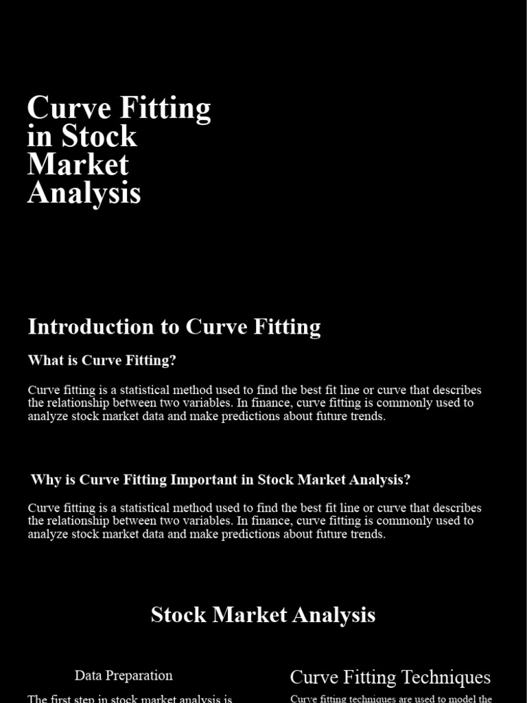 Stock Analysis Using Curve Fitting | PDF