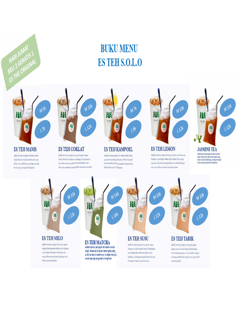 Menu Esteh Solo | PDF