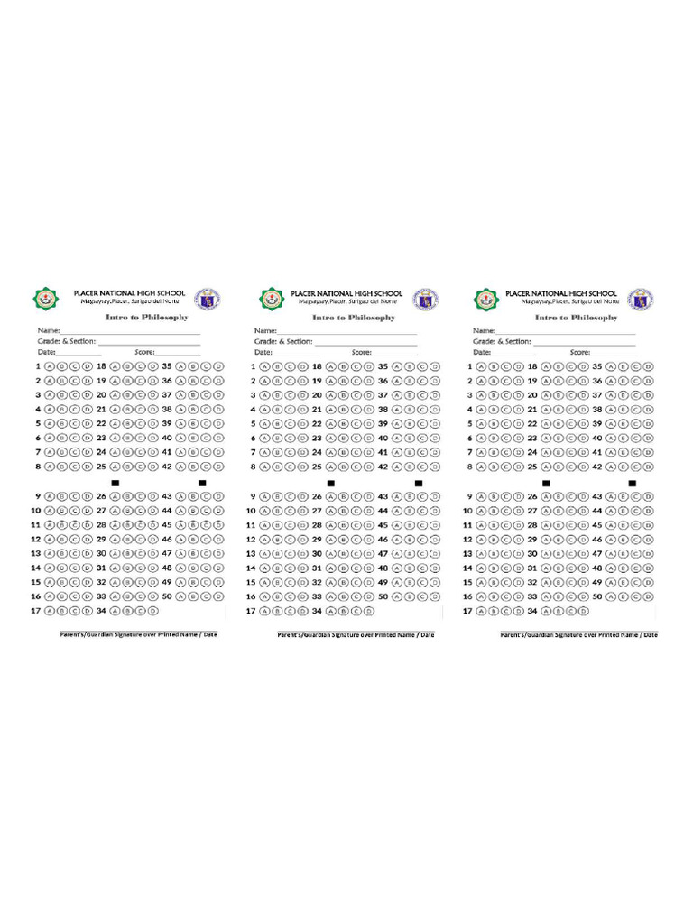Answer-Sheet PLacer | PDF
