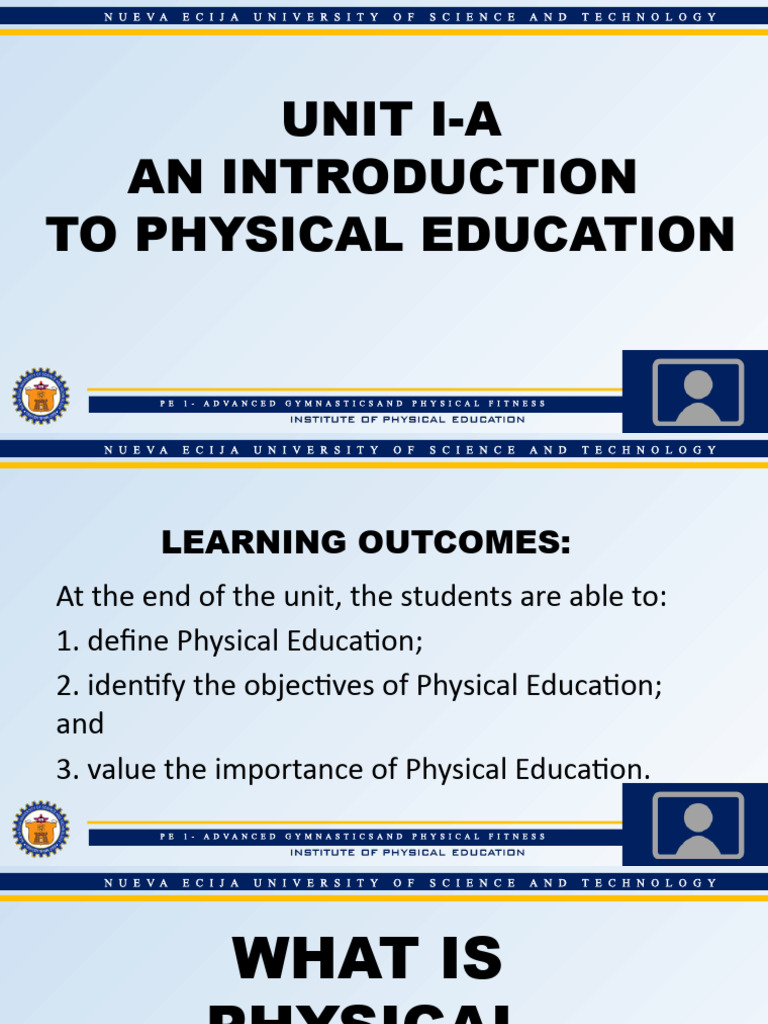 Unit 1 A | PDF | Endurance | Physical Education