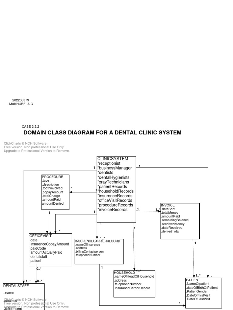 Case 2 2.2 Domain Class Diagram | Download Free PDF | Health Care ...