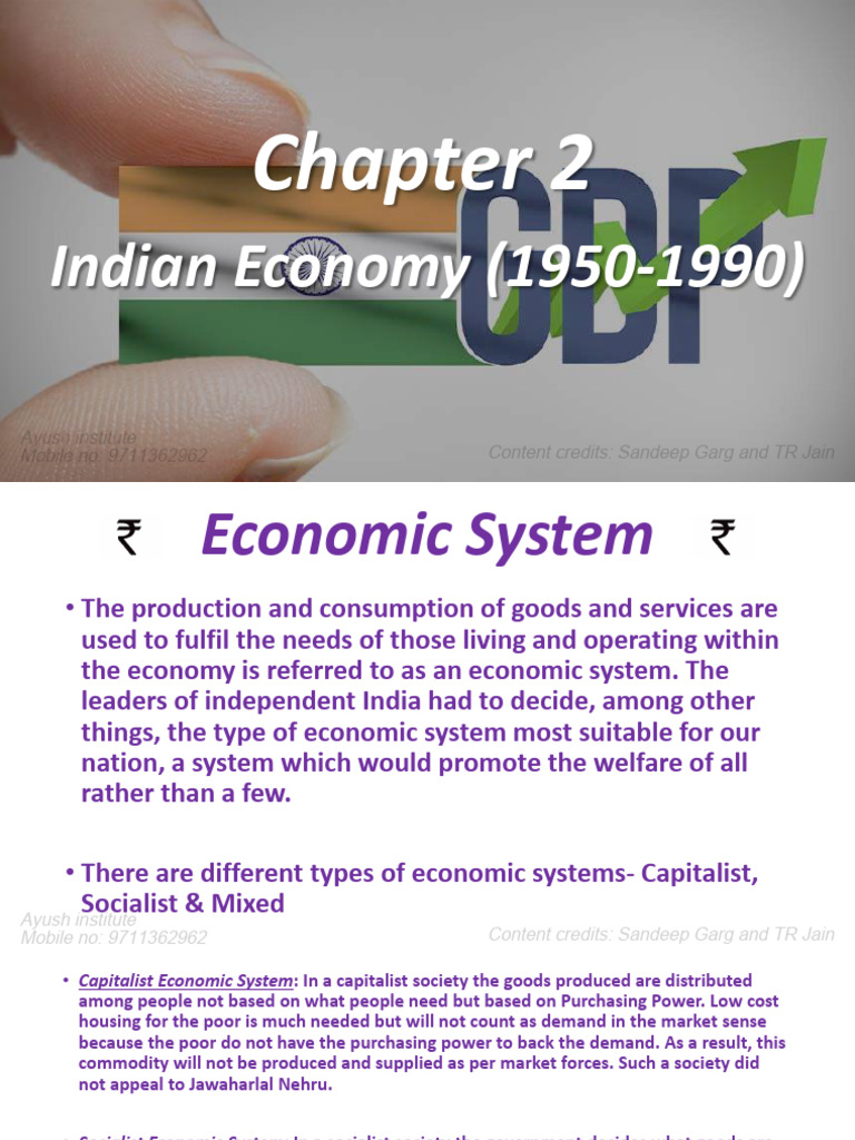 Indian Economy 1950-1990 Overview | PDF | Green Revolution | Economic ...