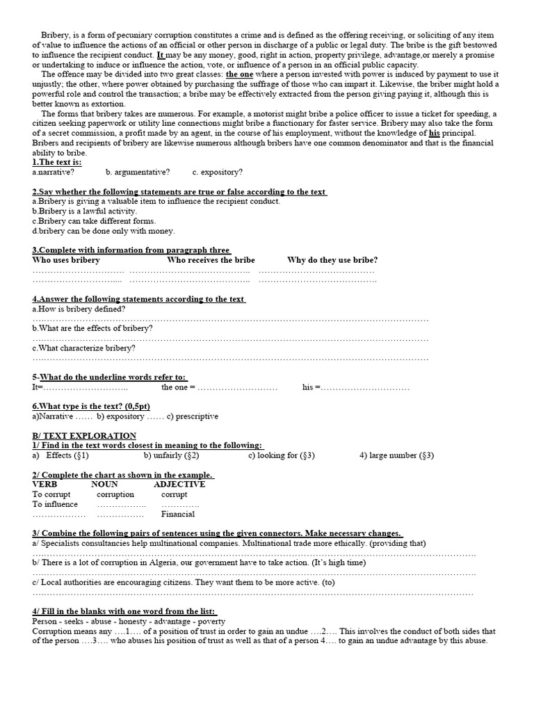 3as Bribery | PDF | Bribery | Crimes