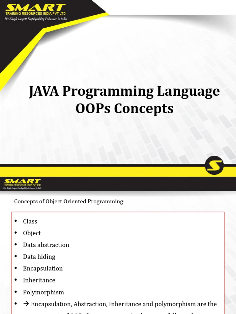 2.java OOP Concepts | Download Free PDF | Class (Computer Programming) | Inheritance (Object ...