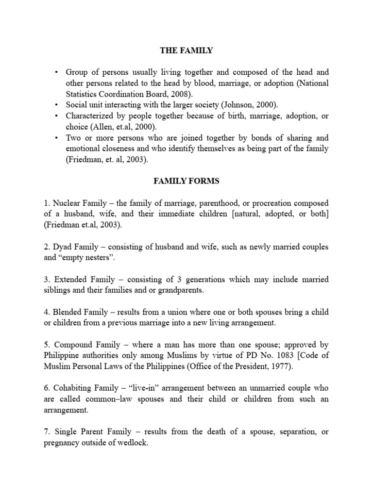 CHN The Family | PDF | Family | Marriage