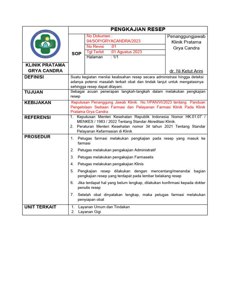 PKP 15 Ep 4 Spo Telaah Resep | PDF