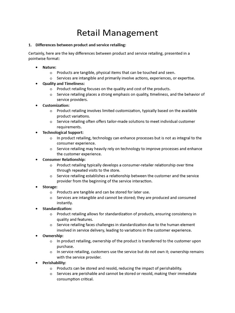 Retail Management | PDF | Retail | Consumer Behaviour