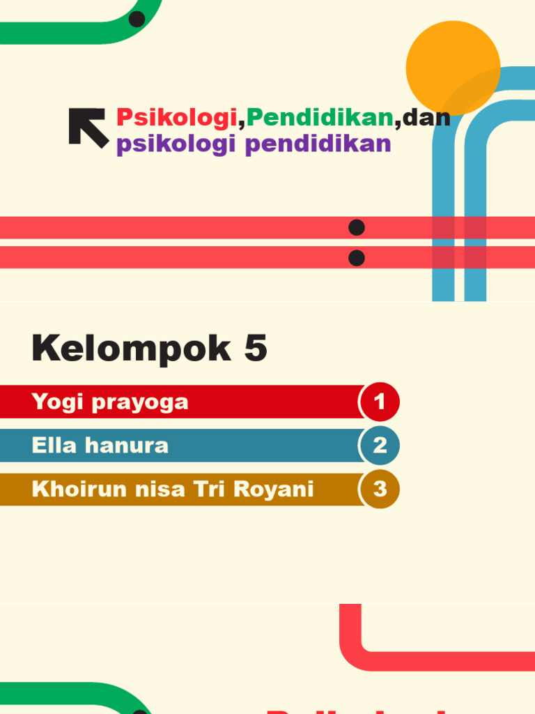 Psikologi, Pendidikan, Dan Psikologi Pendidikan Yogi Prayoga Aaa | PDF