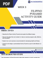 Filipino Physical Activity Pyramid Guide | PDF | Wellness