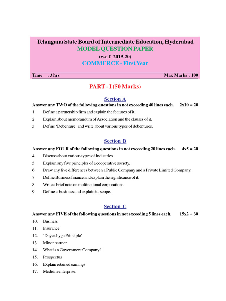 Commerce First Year | PDF | Cheque | Banks