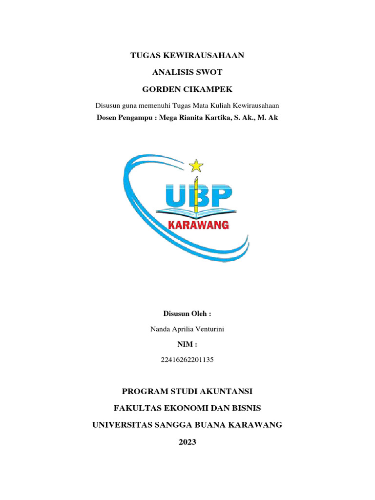 Tugas Kwu Analisis Swot | PDF