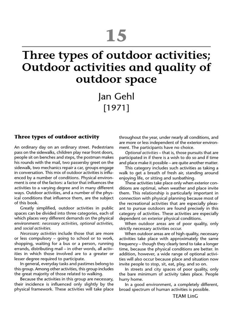 Types of Activities | PDF