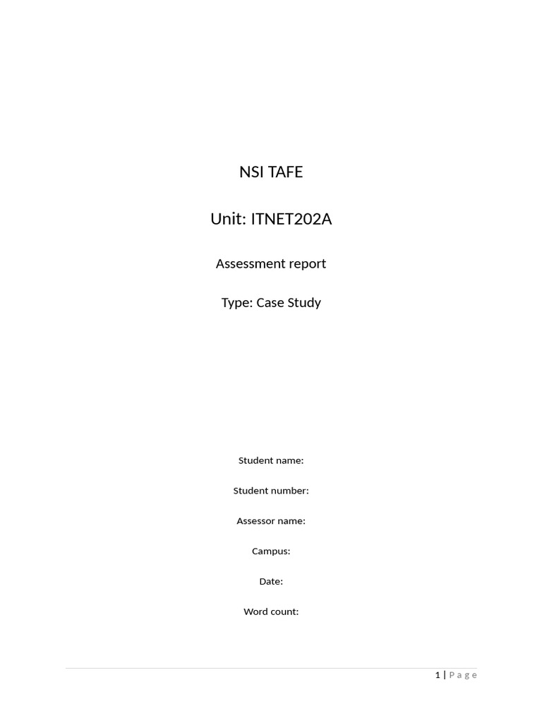 Case Study Report | PDF