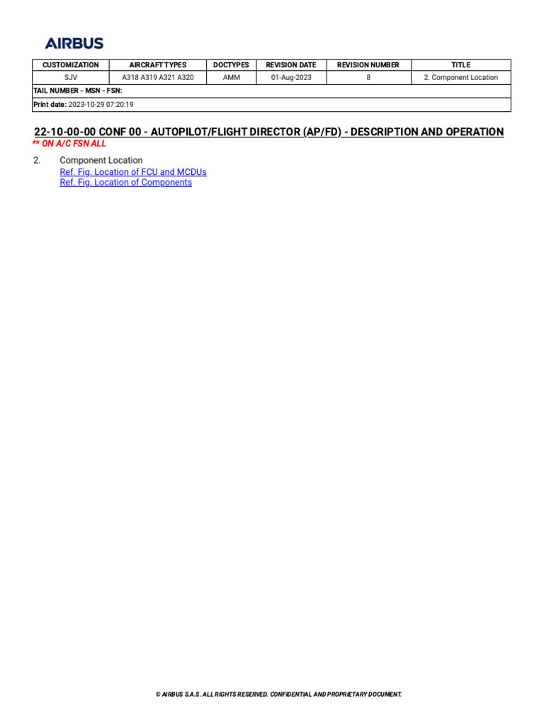 SJV - A318 - A319 - A320 - A321 - AMM - 01-Aug-2023 - 2. Component ...