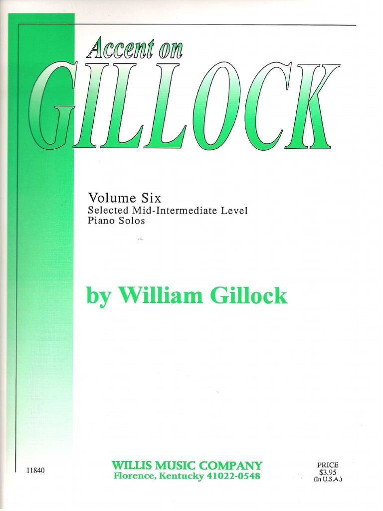 William Gillock - Accent On Gillock Volume 6 | PDF