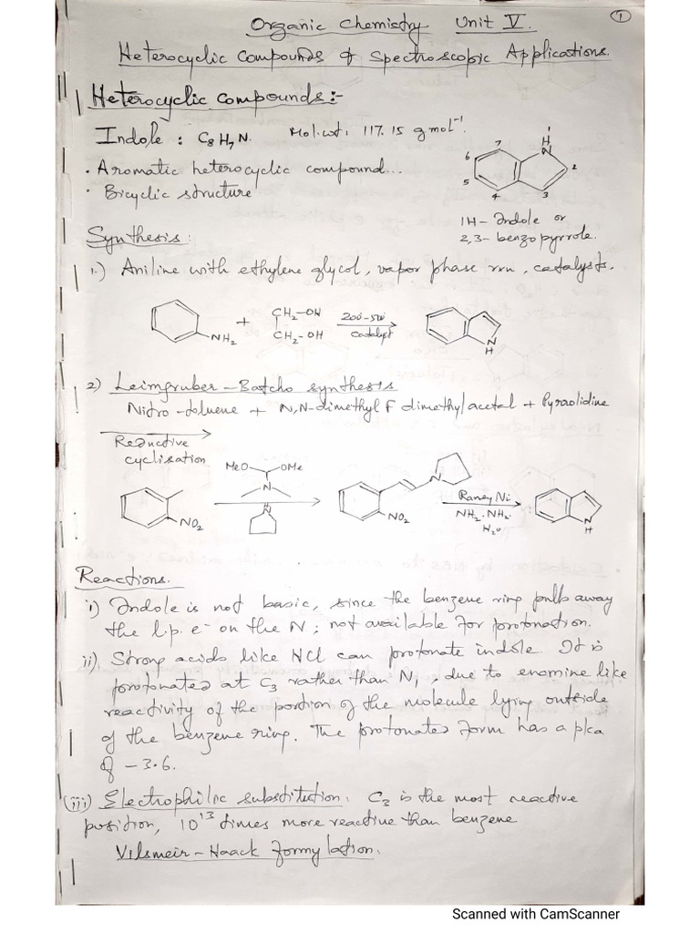 Org Chem-III Heterocyclic Compounds | PDF