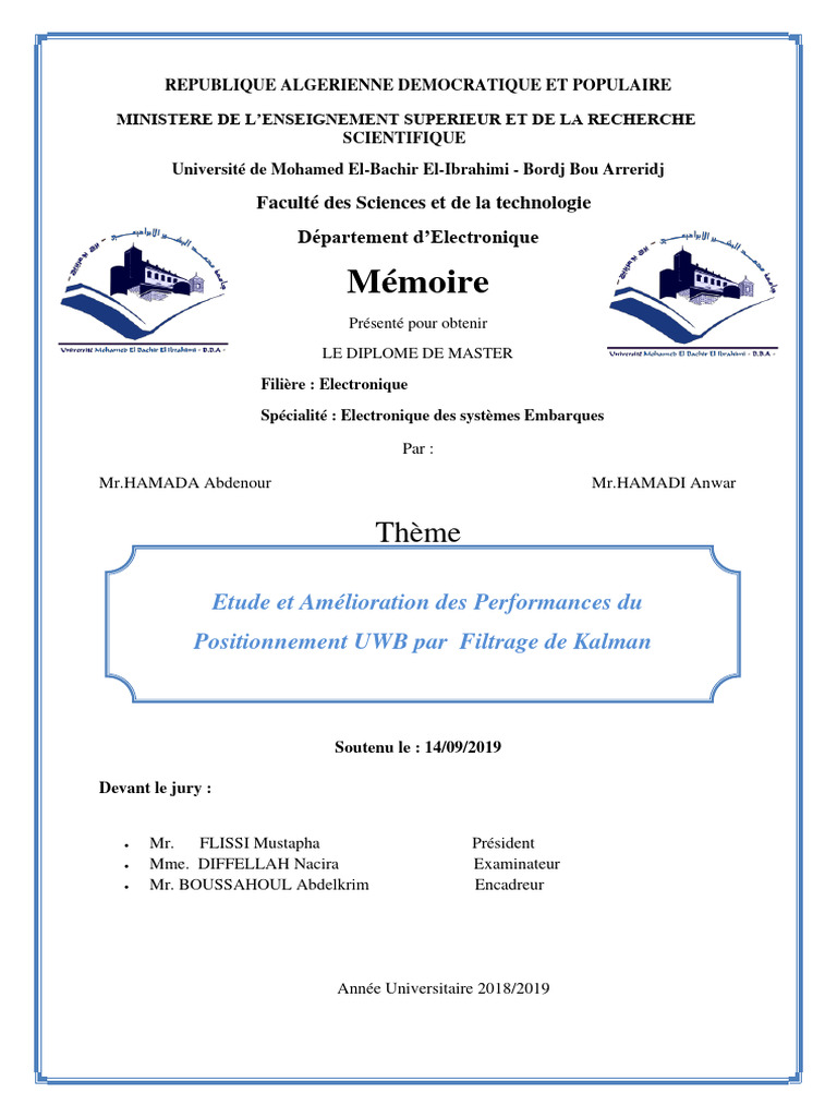 Memoire de Fin D'etude Version Final | PDF