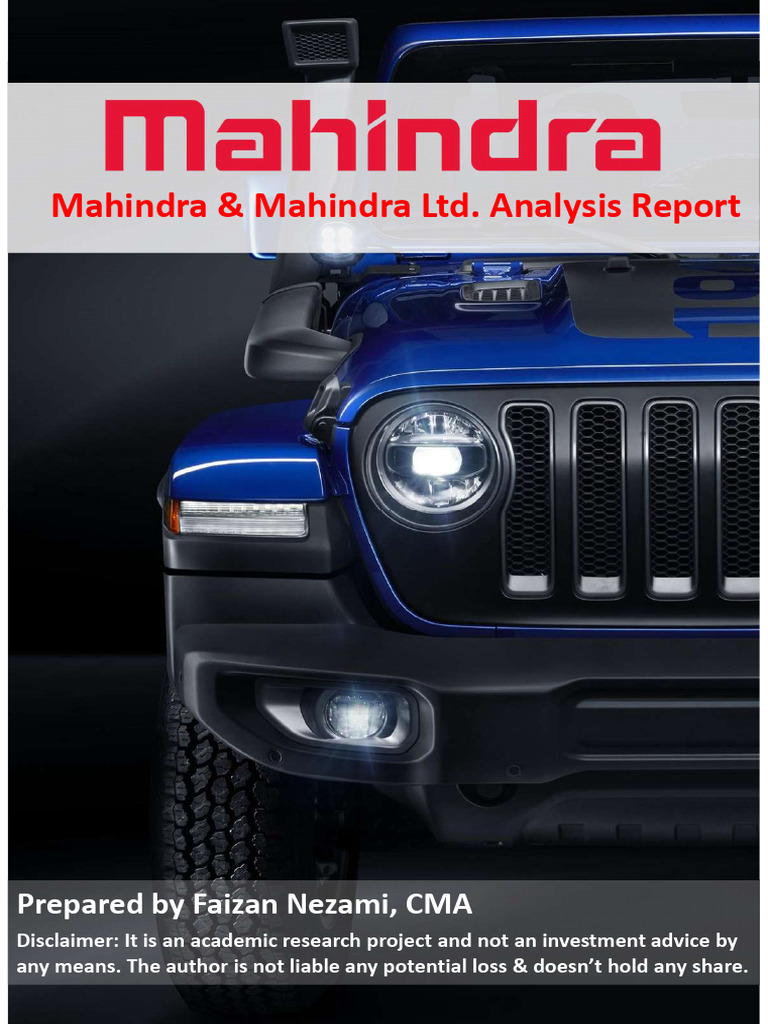 Mahindra & Mahindra Financial Analysis Report | PDF | Economies