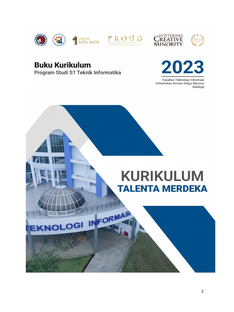 Buku Kurikulum Prodi S1 Teknik Informatika 2023 | PDF