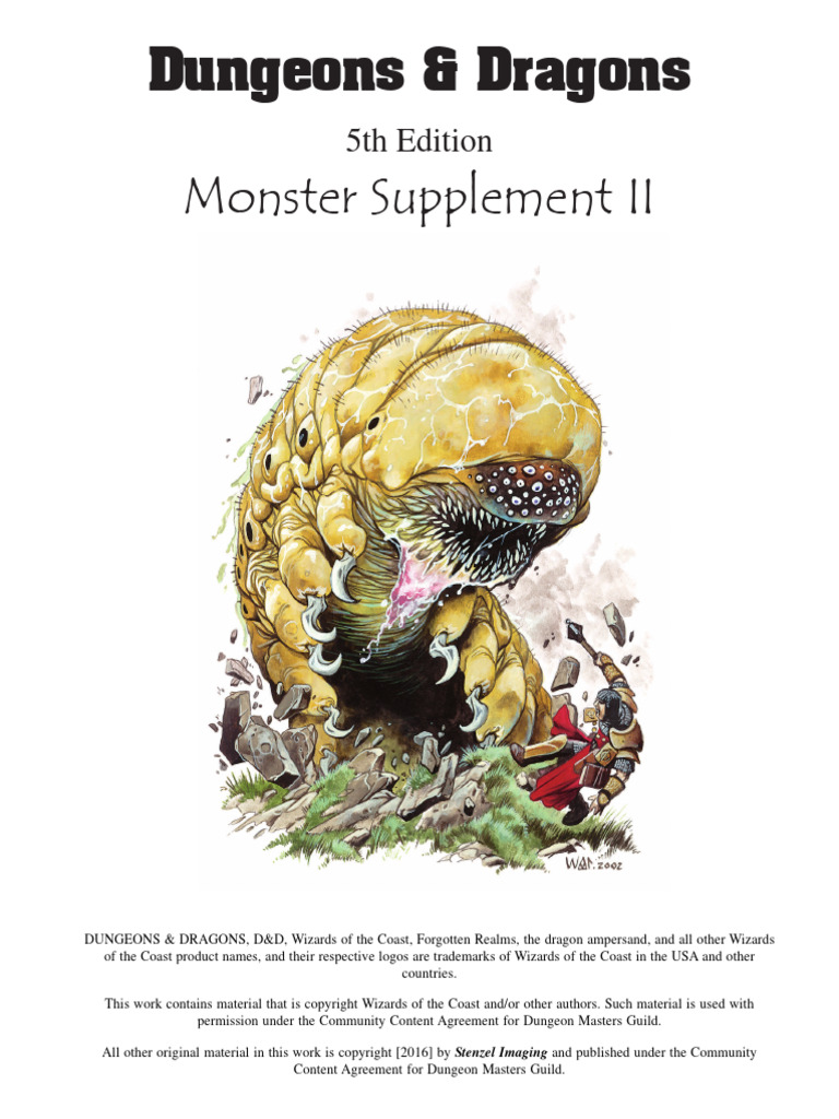 Stenzel Imaging - Monster Supplement II | PDF | Gary Gygax Games | D20 ...