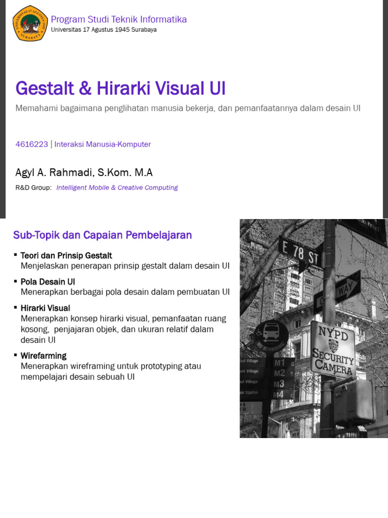 HCI #4 - Gestalt, UI Design Patterns, Visual Hierarchy | PDF