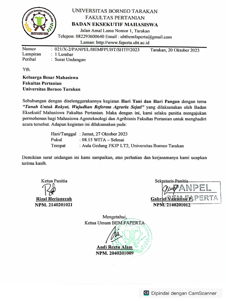 Surat Undangan KB | PDF