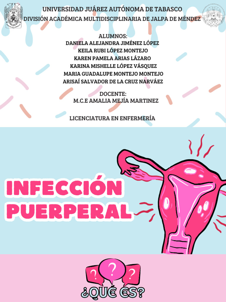 INFECCIÓN PUERPERAL | PDF | Parto | Periodo posparto