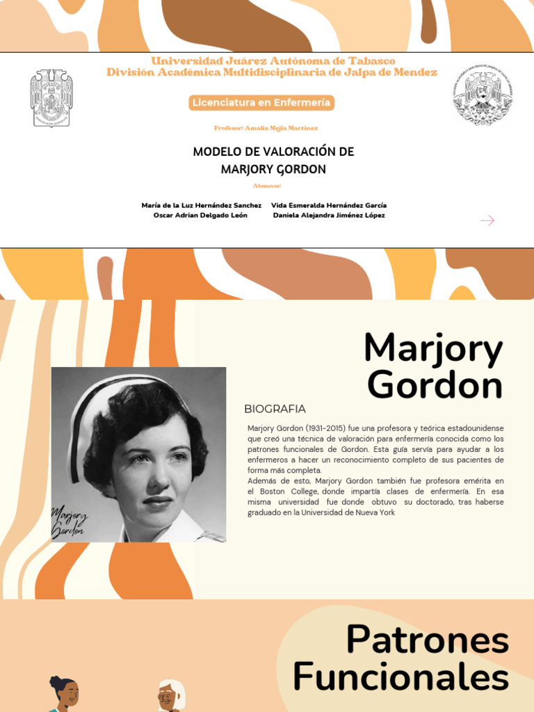 Modelo de Marjory Gordon | PDF | Enfermería | Ciencias de la Salud