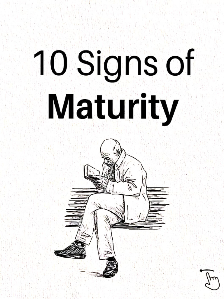 10 Signs of Maturity | PDF
